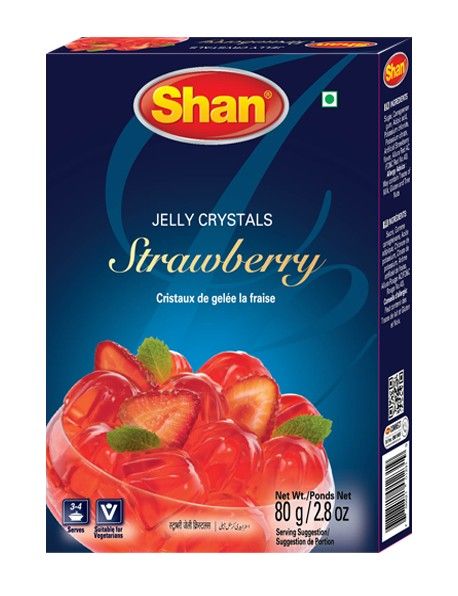 SHAN SWEET JELLY CRYSTALS STRAWBERRY 80G – Manha Mini Market