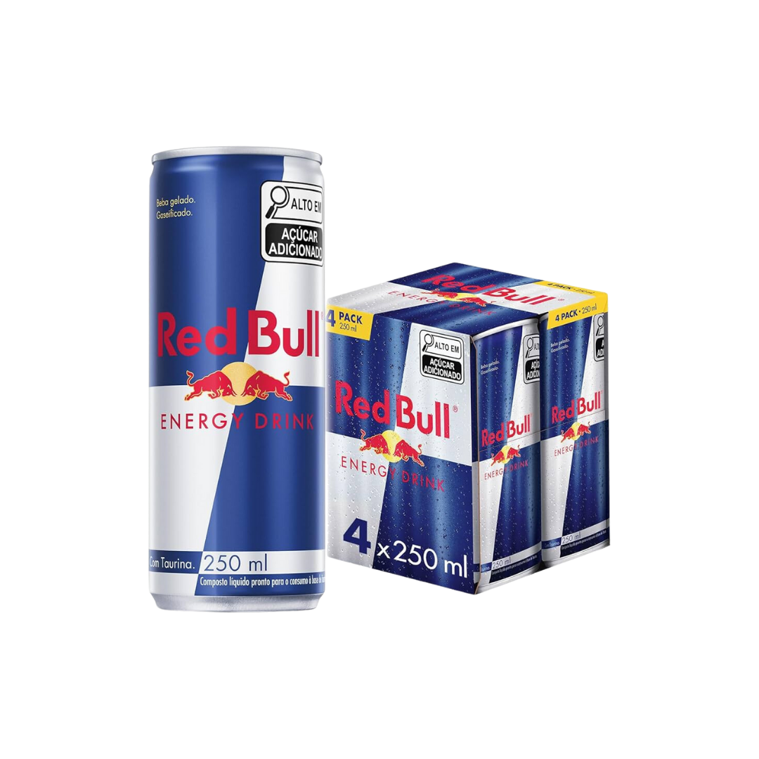 Red Bull Energy Drink Multipack Cans 4x250ml – Manha Mini Market