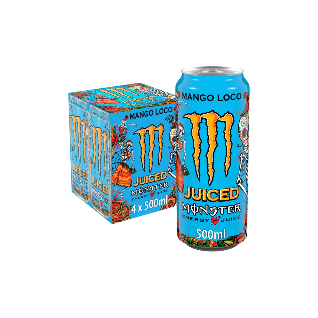 Monster Energy Mango Loco Multipack Cans 4x500ml – Manha Mini Market