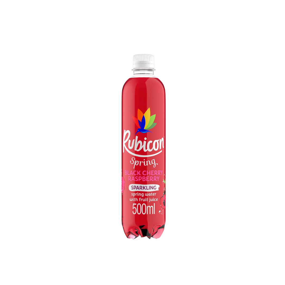 Rubicon Spring Black Cherry Raspberry Flavoured Sparkling Spring Water ...