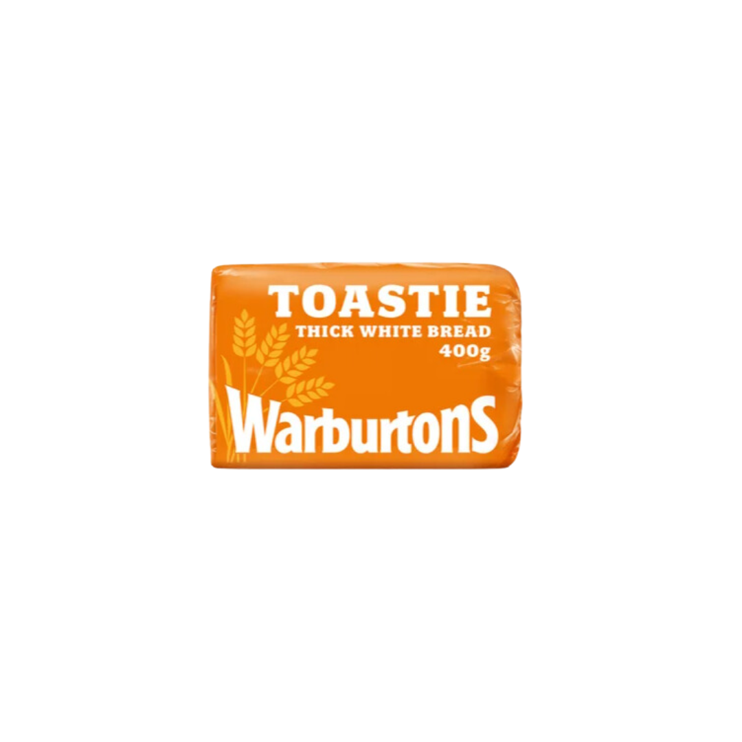 Warburtons Toastie Thick Sliced Soft White Bread 400g – Manha Mini Market