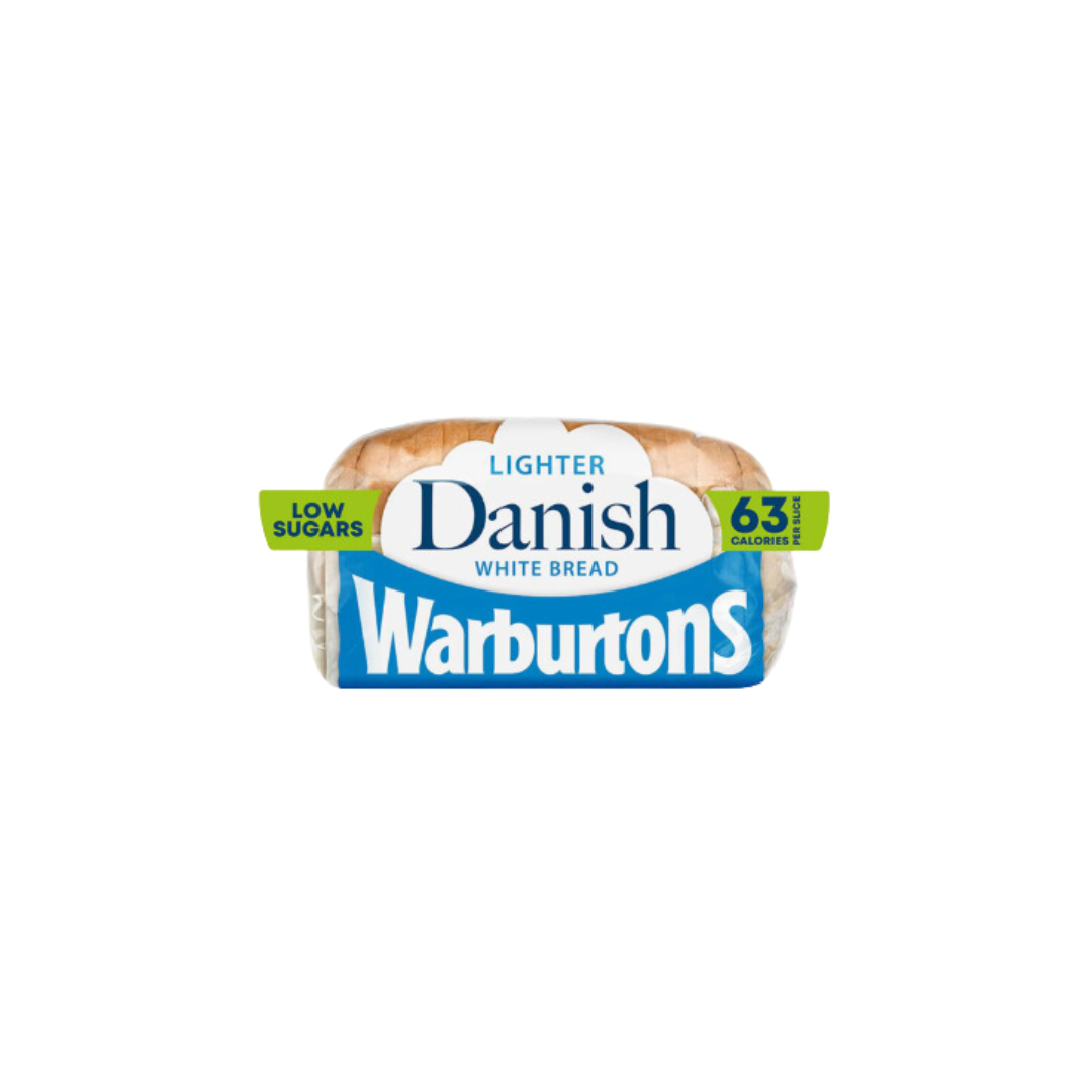 Warburtons Danish Lighter White Bread 400g – Manha Mini Market